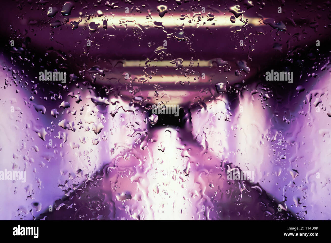 Neon lights with water drops Stock Photo - Alamy