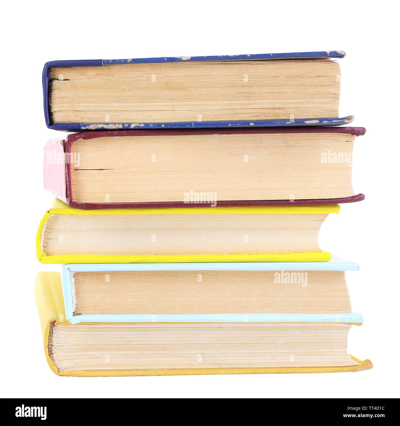 Books isolated on white Stock Photo - Alamy