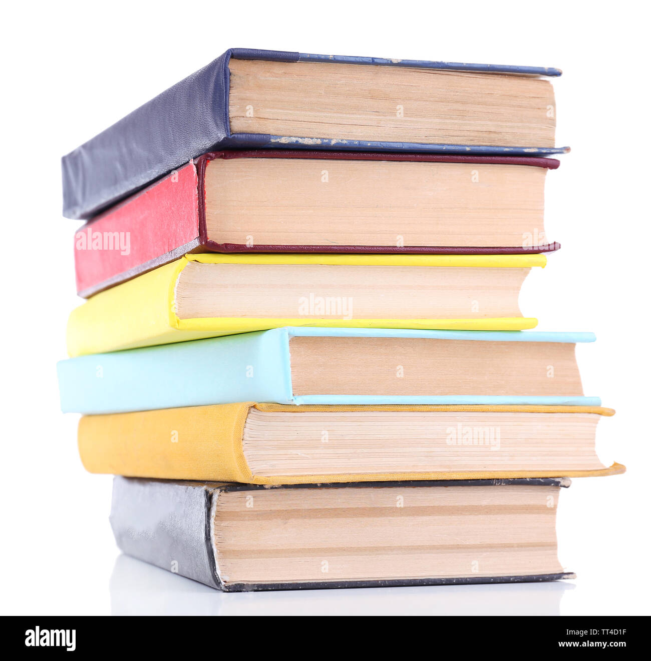 Books isolated on white Stock Photo - Alamy