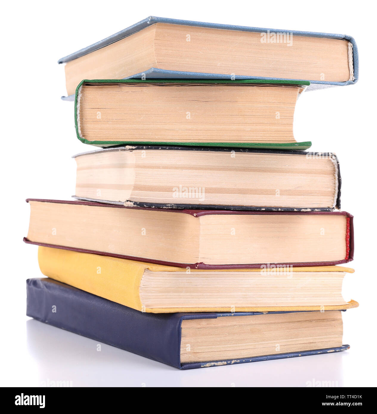Books isolated on white Stock Photo - Alamy