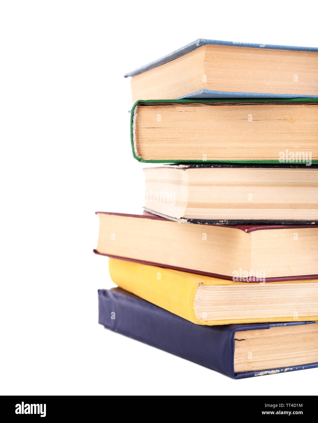Books isolated on white Stock Photo - Alamy