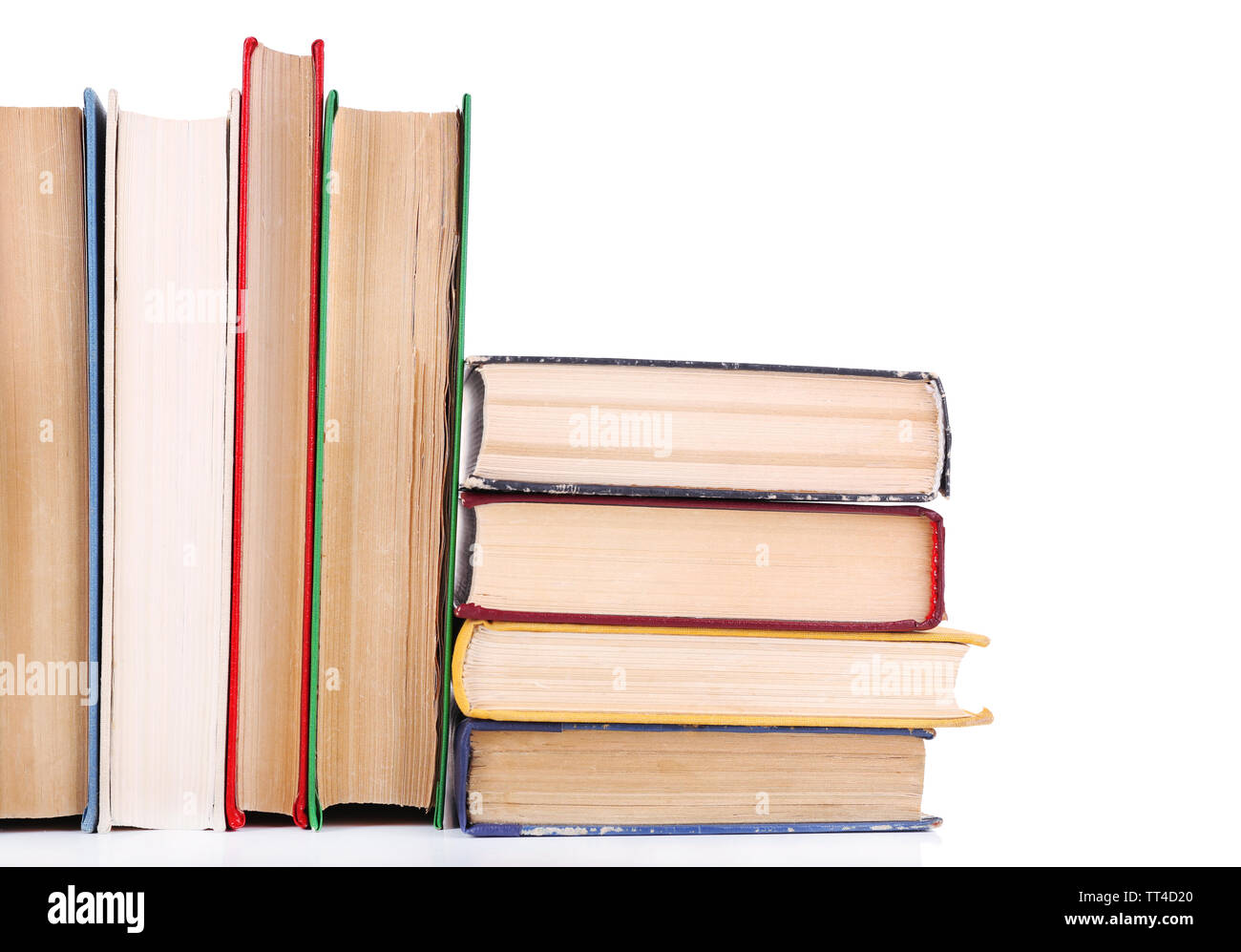 Books isolated on white Stock Photo - Alamy