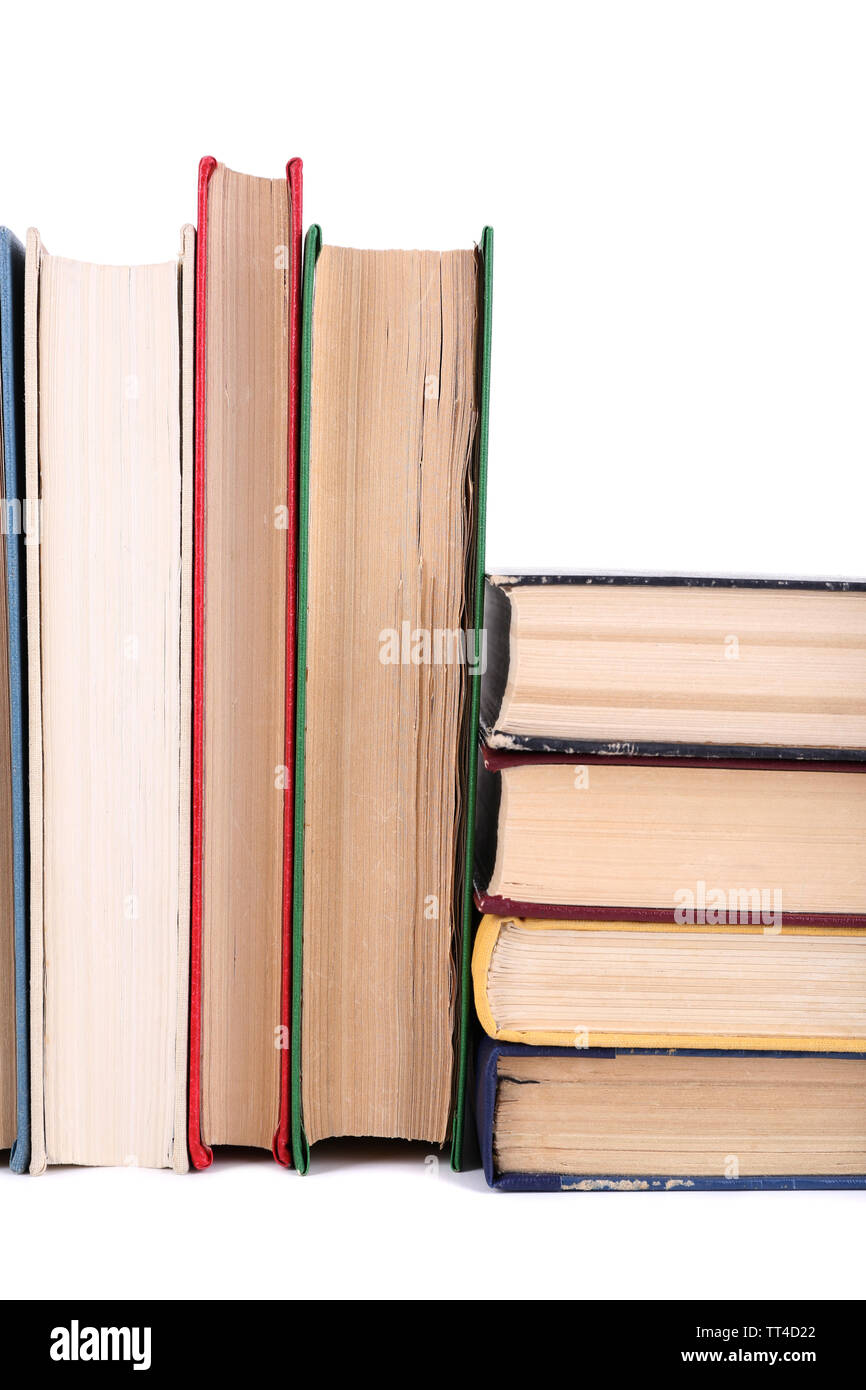 Books isolated on white Stock Photo - Alamy