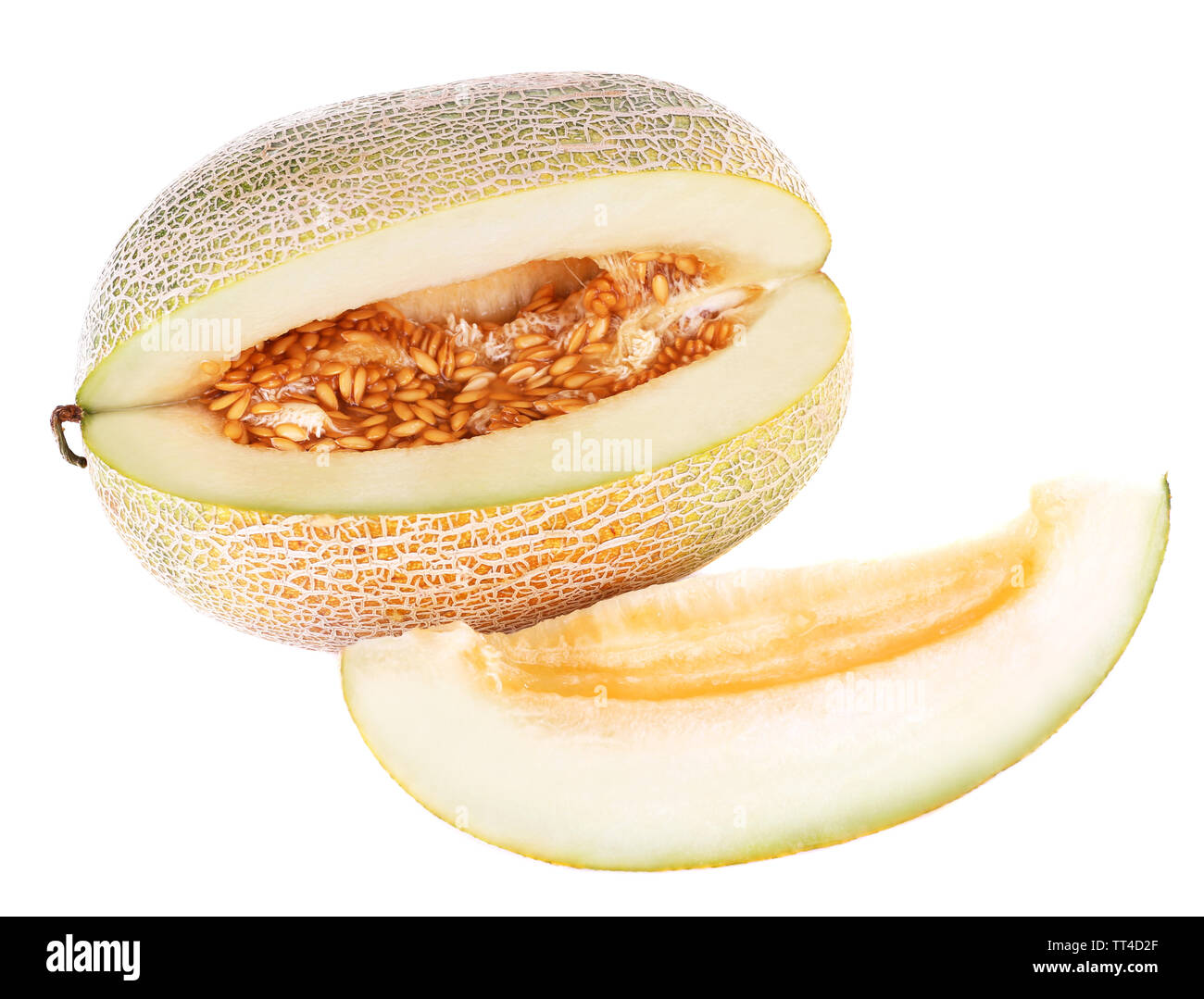 Melon isolated on white Stock Photo - Alamy