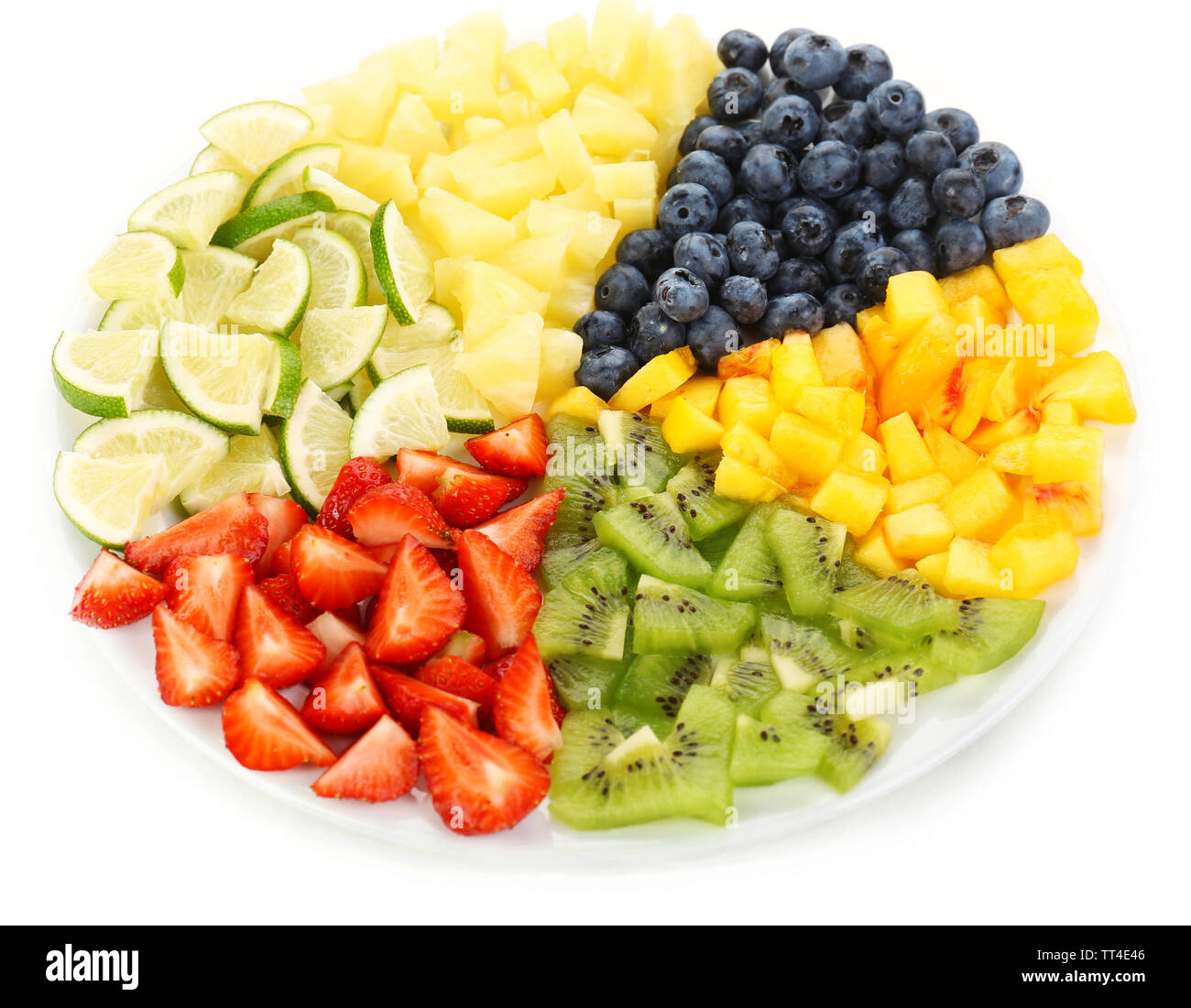Sliced lime on cutting Cut Out Stock Images & Pictures - Alamy