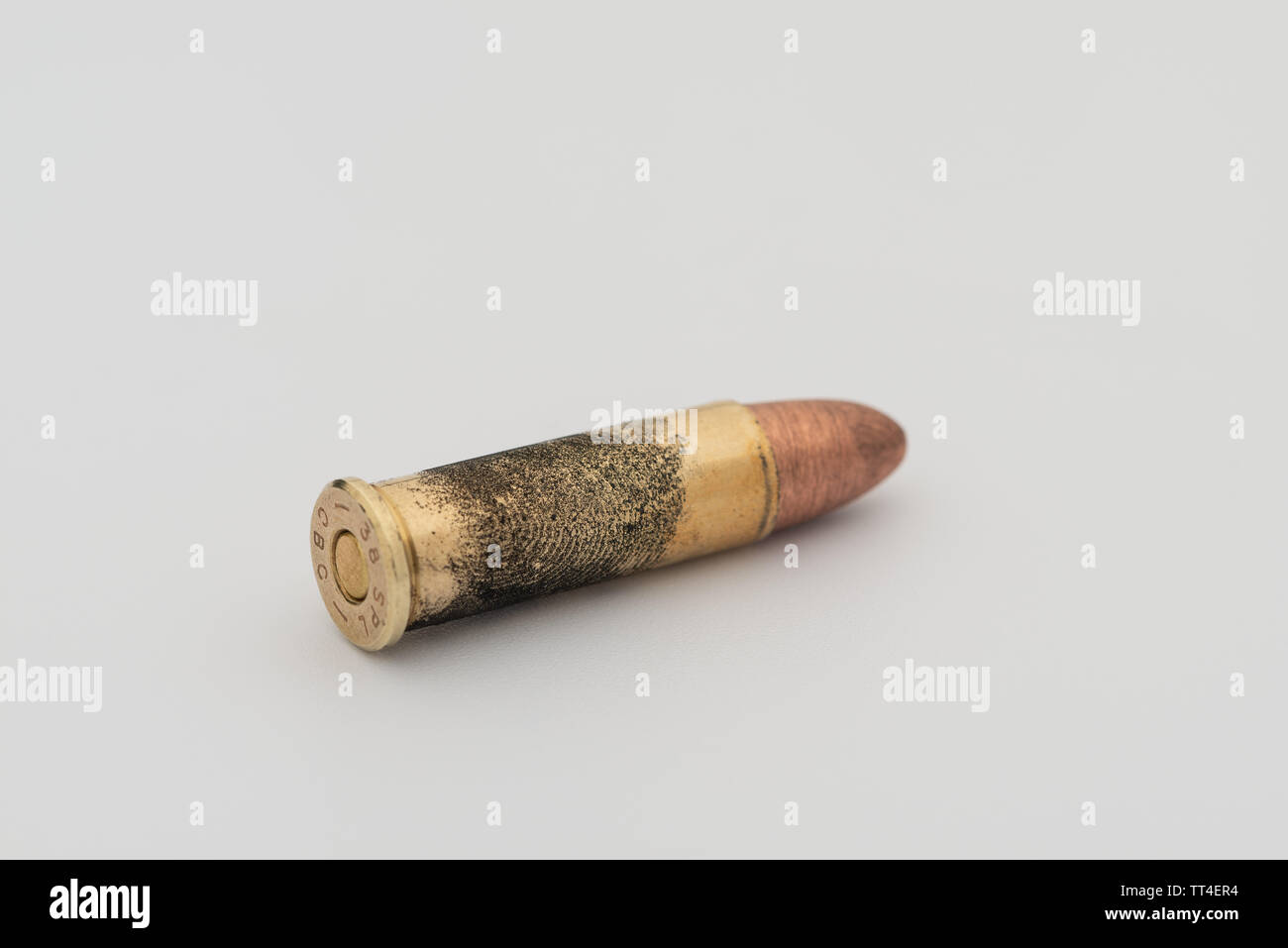 Forensic fingerprint evidence on live and dead 0.38 inch, 9mm, brass ...
