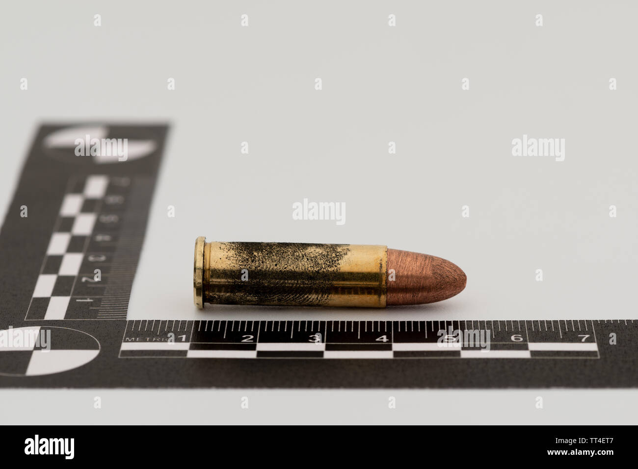 Forensic fingerprint evidence on live and dead 0.38 inch, 9mm, brass ...