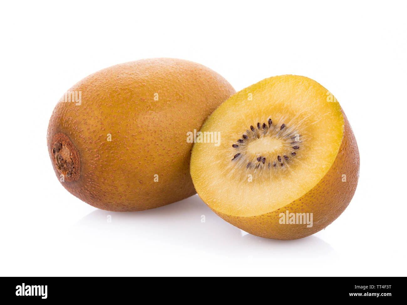 gold kiwi fruit isolated on white background Stock Photo - Alamy