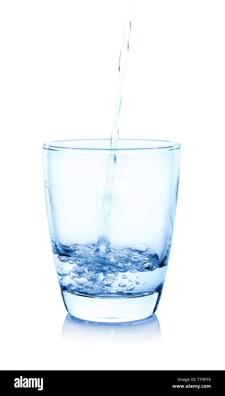 water glass isolated on white background with clipping path Stock Photo - Alamy