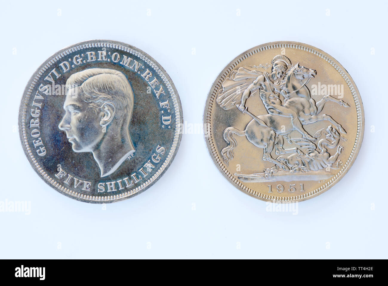 1951 crown coin hi-res stock photography and images - Alamy