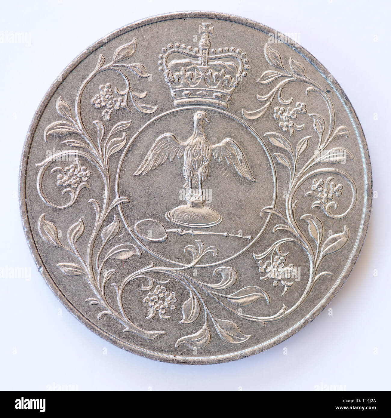 United Kingdom 25 New Pence - Elizabeth II Coin - 1977 Stock Photo - Alamy