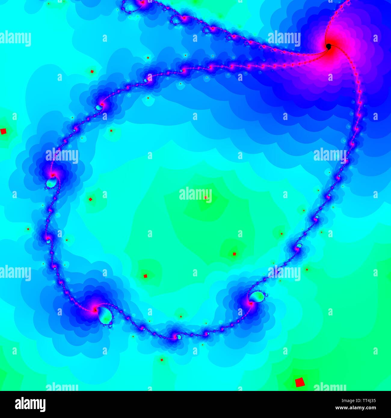 An image created using computer graphics of a mathematical object ...