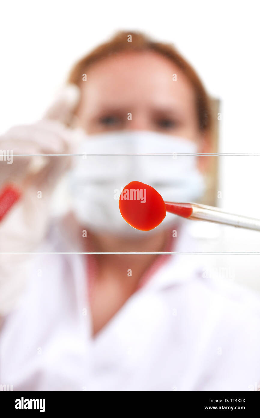 Drop of blood, close-up Stock Photo - Alamy