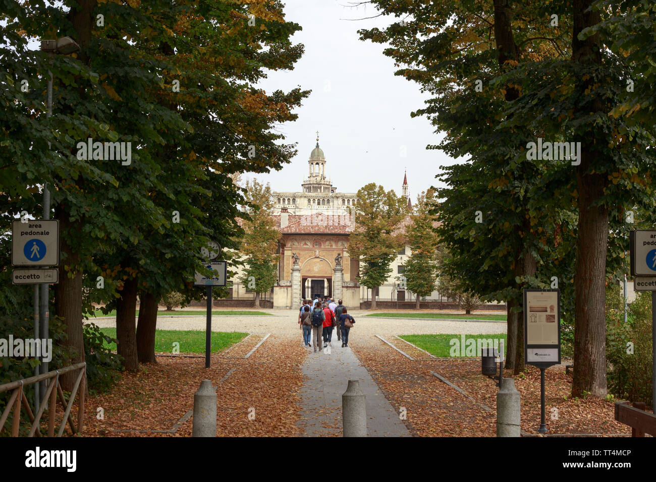 Pavia, Italy - September 25, 2013: The Castle of Pavia was built in ...