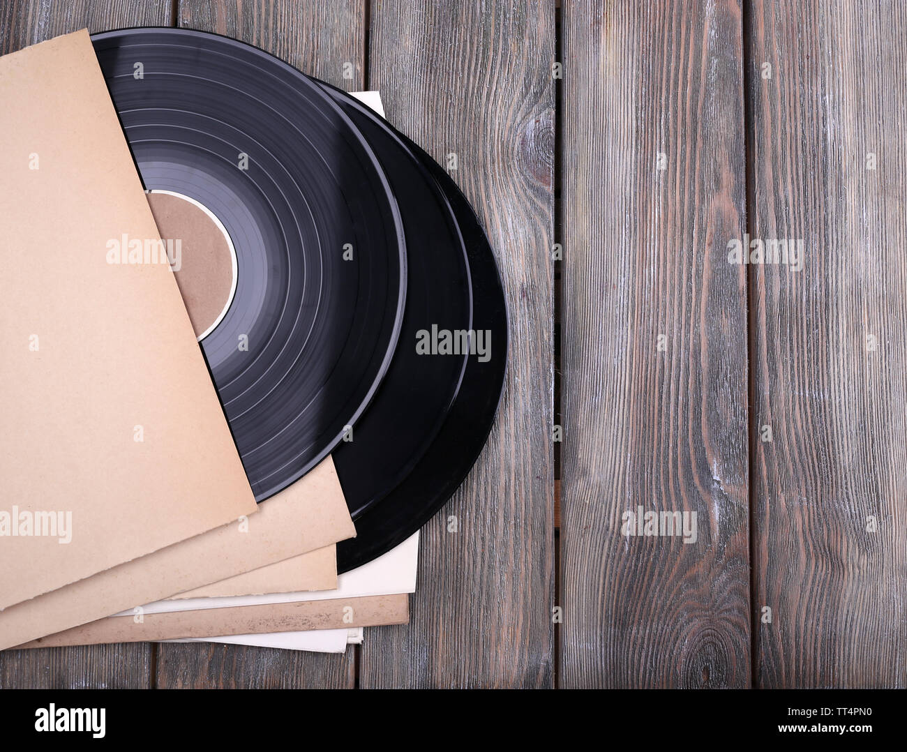 Colour vinyl records background hi-res stock photography and images - Alamy