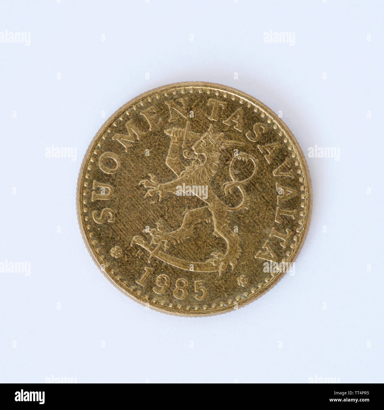 Finland 20 Penniä Coin - 1985 Stock Photo - Alamy