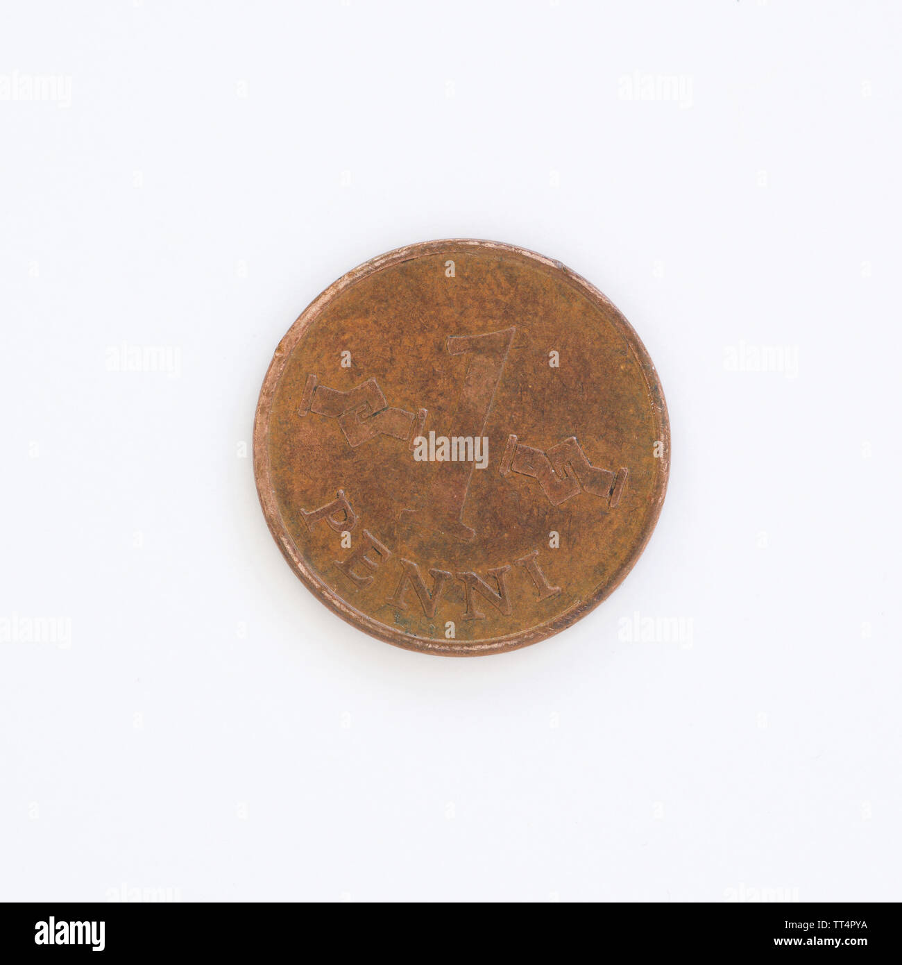 Finland 1 Penni Coin - 1963 Stock Photo - Alamy