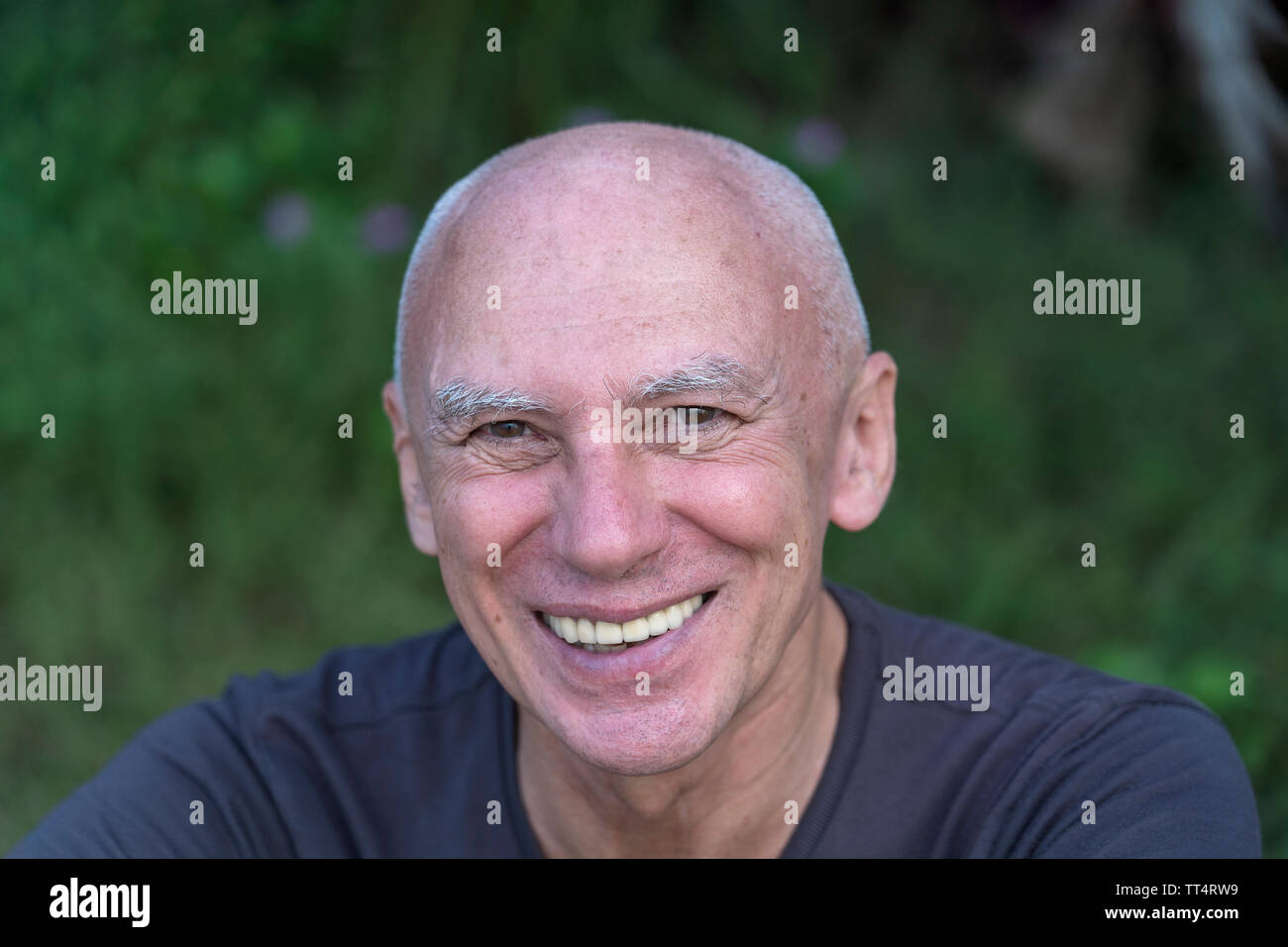 Serious farmer relaxing nature portrait hi-res stock photography and ...