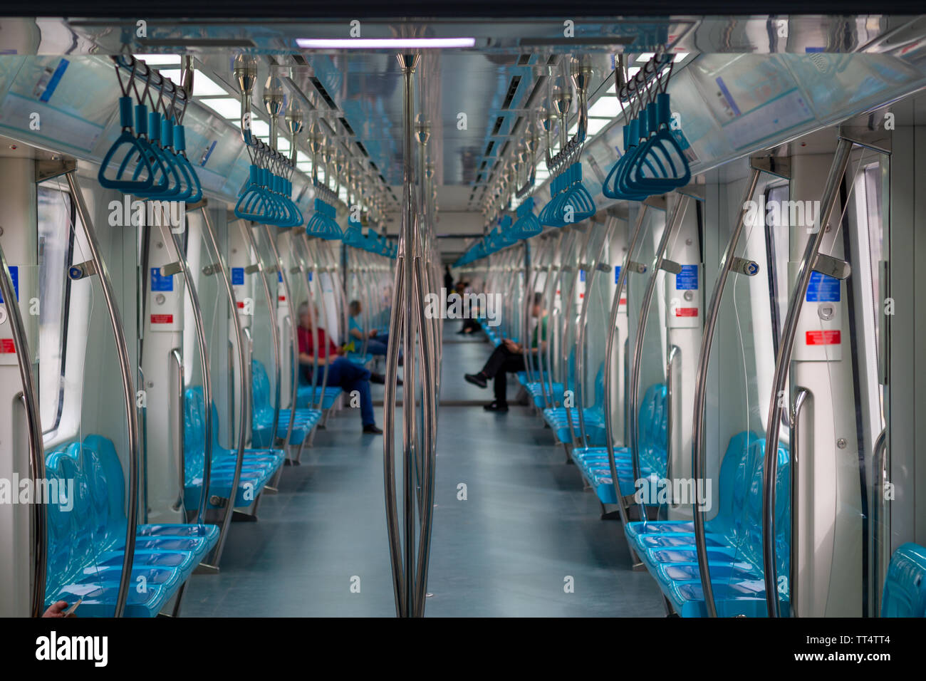 Public transport subway metro blue hi-res stock photography and images ...