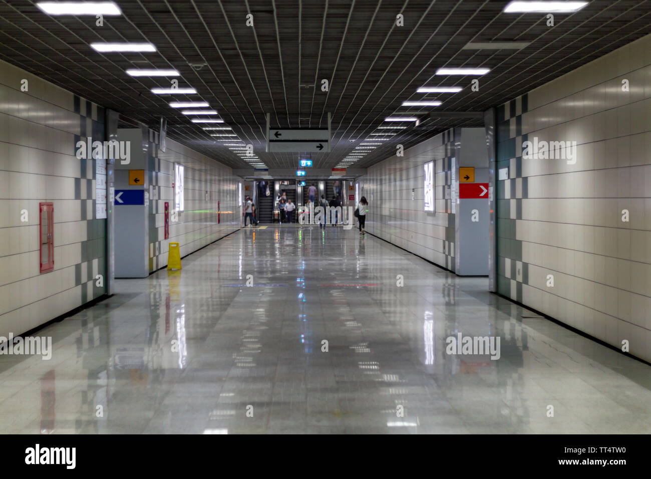 Underground pedestrian tunnel hi-res stock photography and images - Alamy