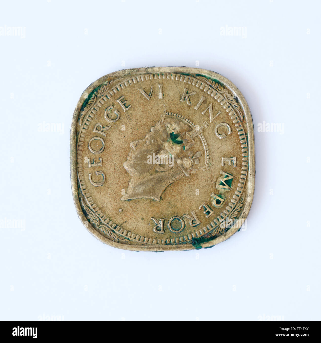India 2 Annas - George VI Coin - 1944 Stock Photo - Alamy