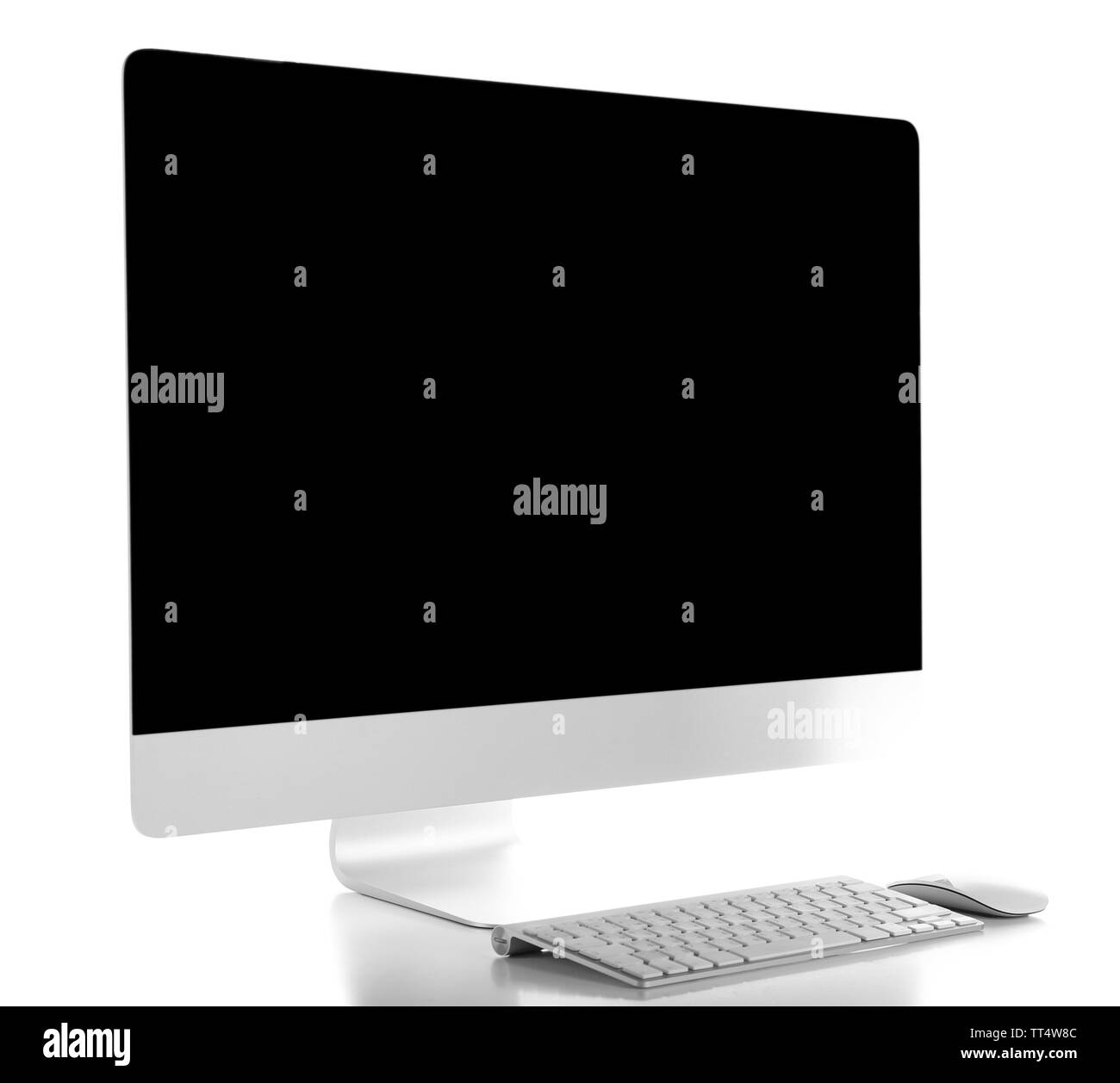 New modern computer, isolated on white Stock Photo - Alamy