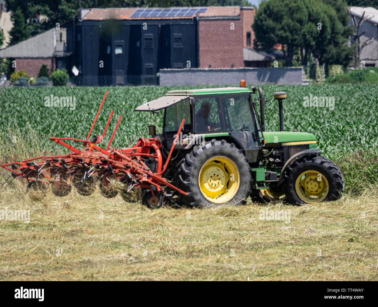 work in the countryside in the summer season Stock Photo - Alamy