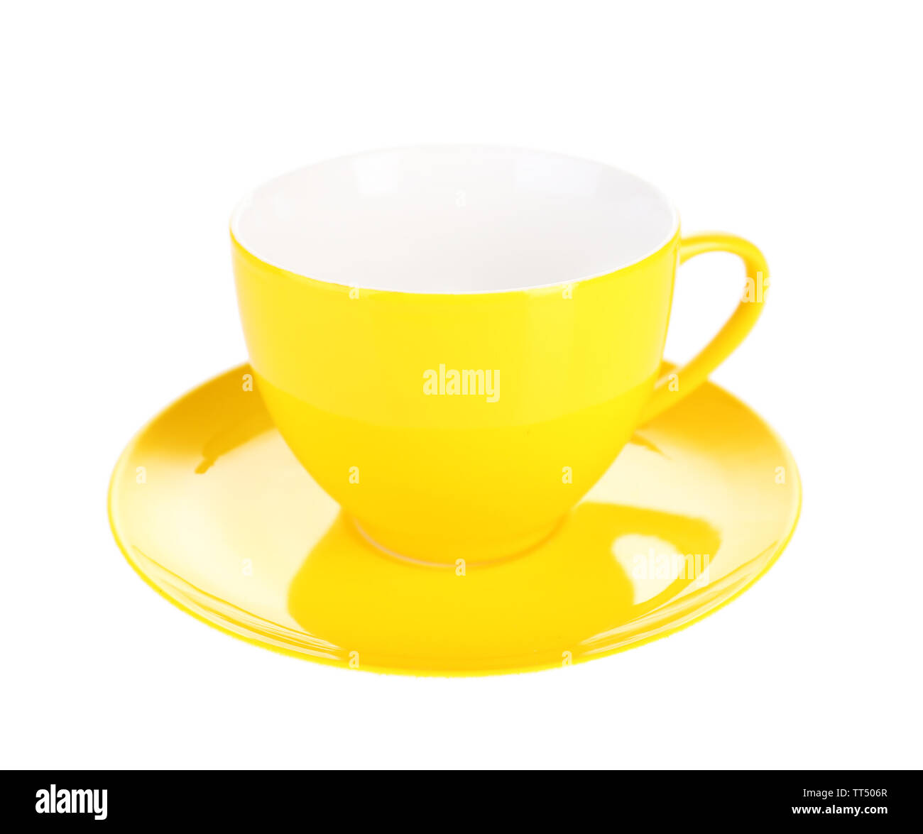 Colorful cup isolated on white Stock Photo - Alamy
