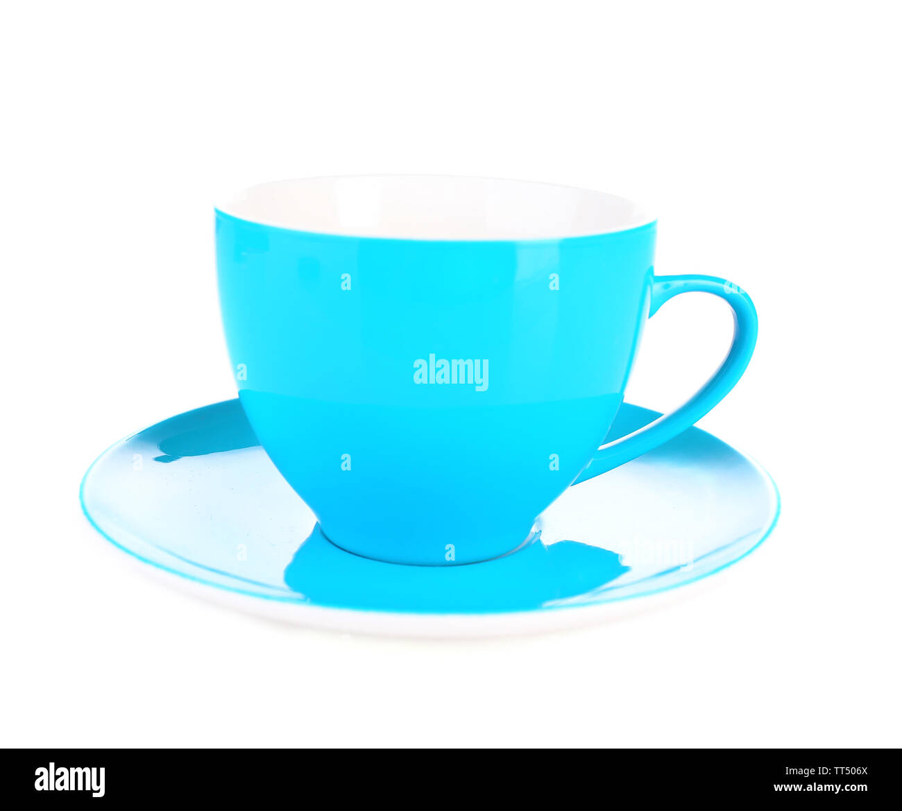 Colorful cup isolated on white Stock Photo - Alamy