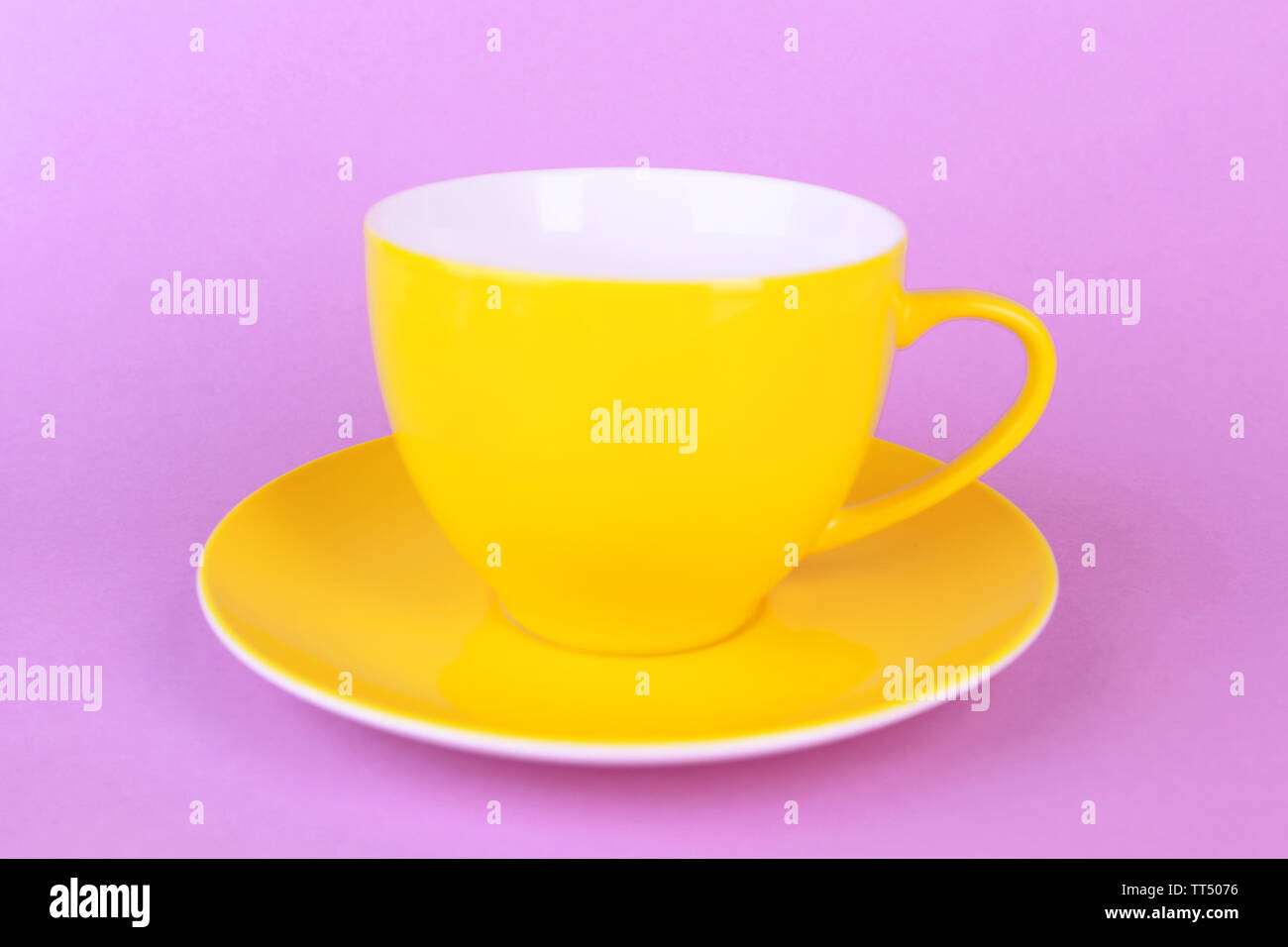 Colorful cup on color background Stock Photo - Alamy