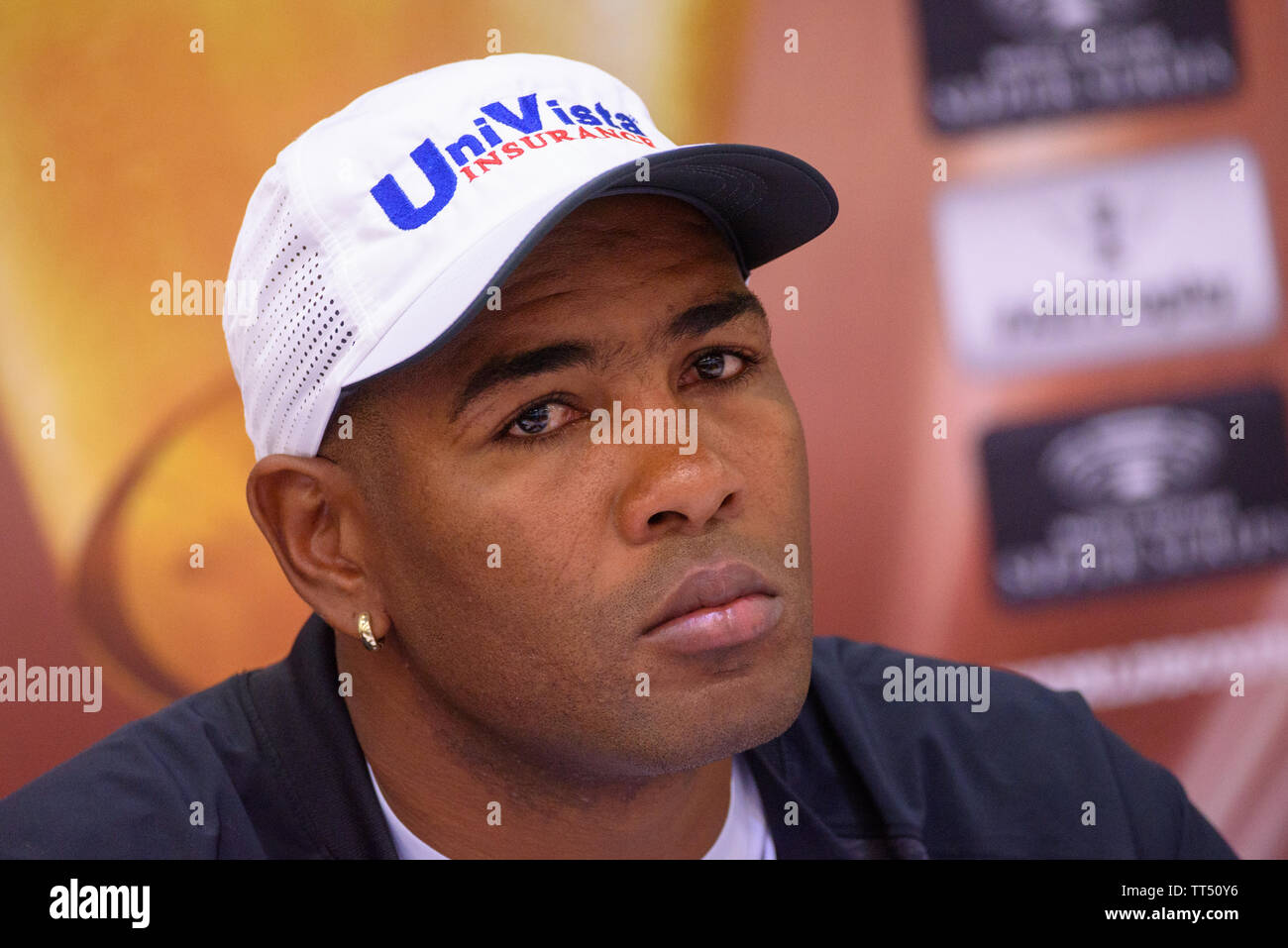 RIGA, LATVIA. 13th of June 2019. Yunier Dorticos, Cuban professional ...