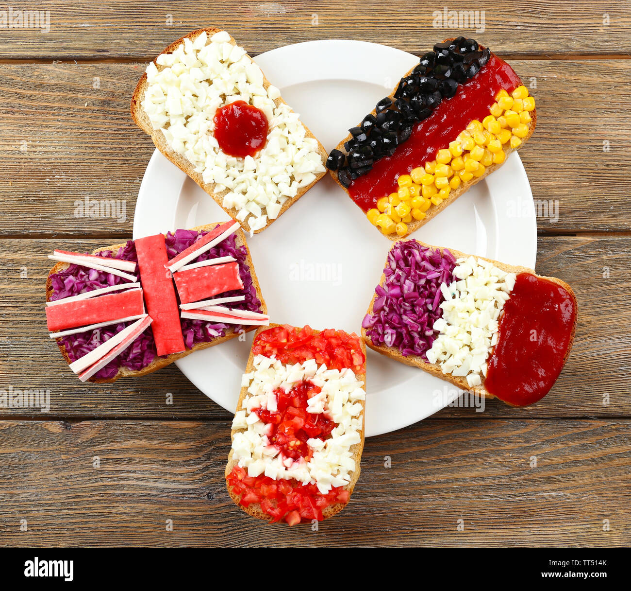 Japan canada table flags hi-res stock photography and images - Alamy