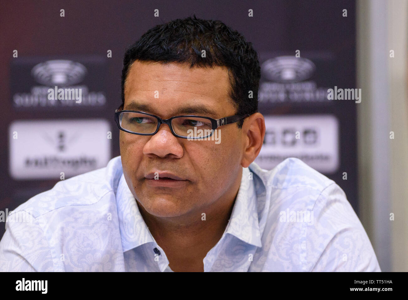 RIGA, LATVIA. 13th of June 2019. OTIS PIMPLETON, American boxing ...