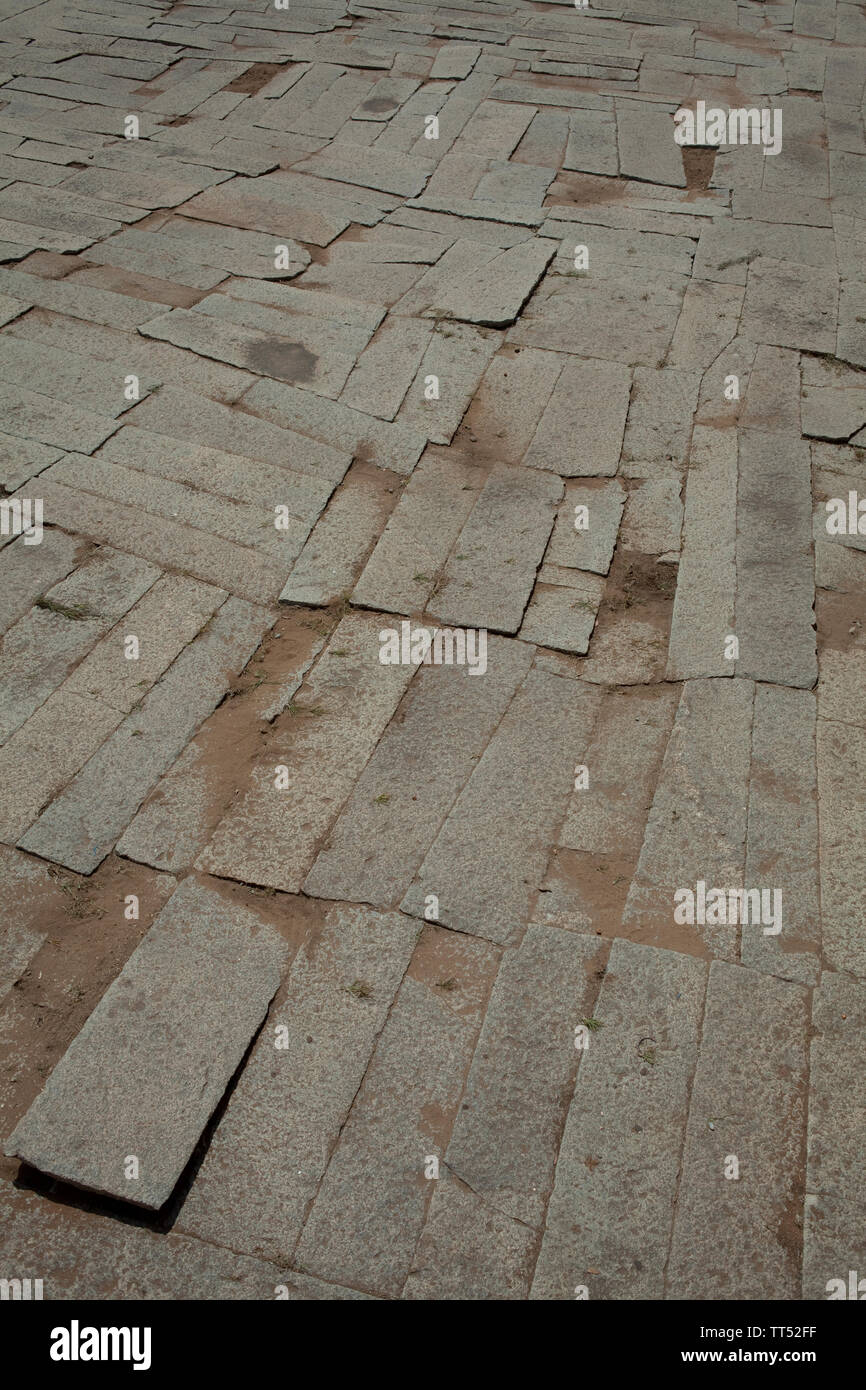 stone paving in Hampi India Stock Photo - Alamy