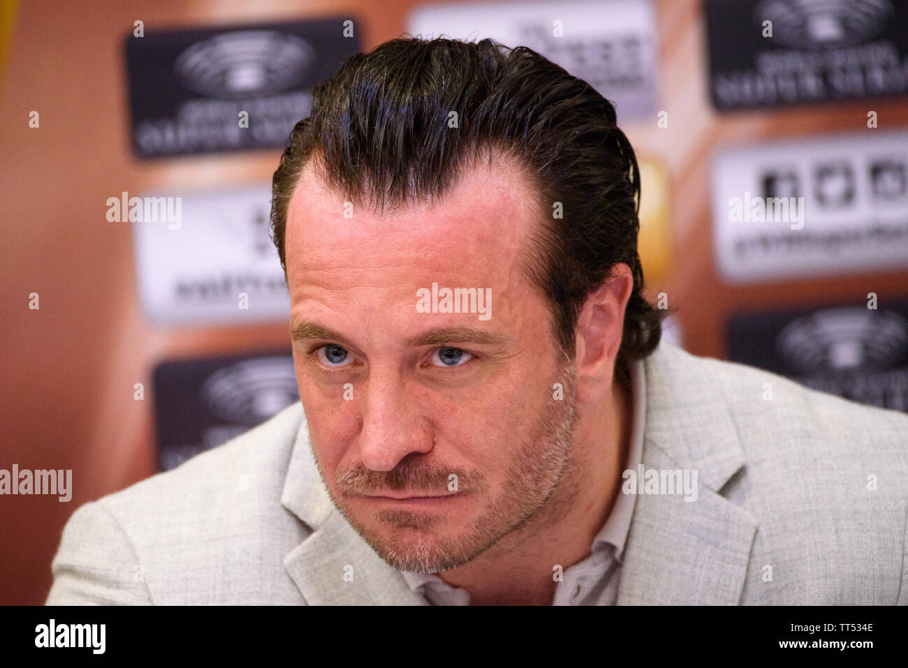 RIGA, LATVIA. 13th of June 2019. Kalle Sauerland, boxing promoter and ...