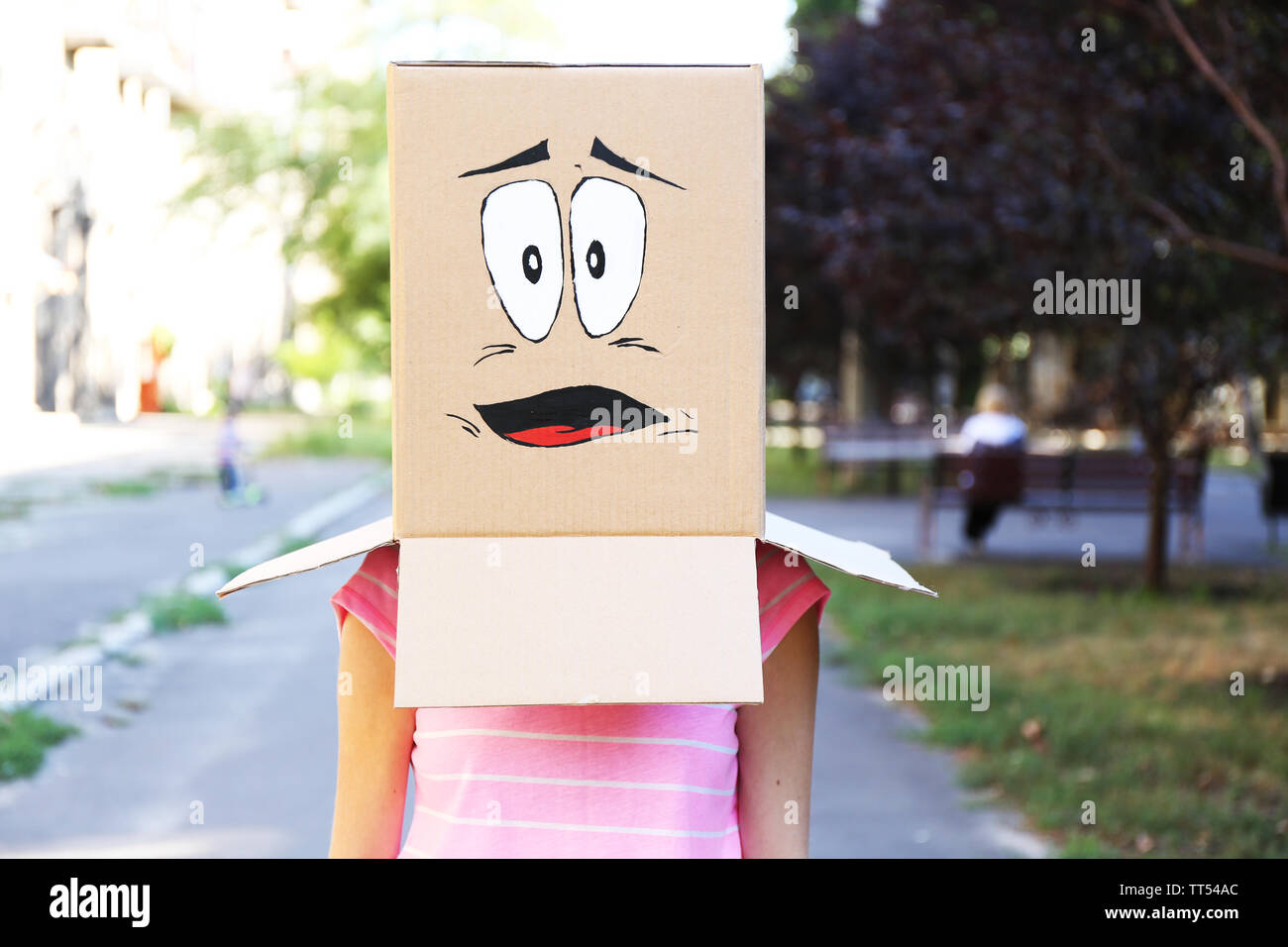 Sad woman face hidden hi-res stock photography and images - Alamy