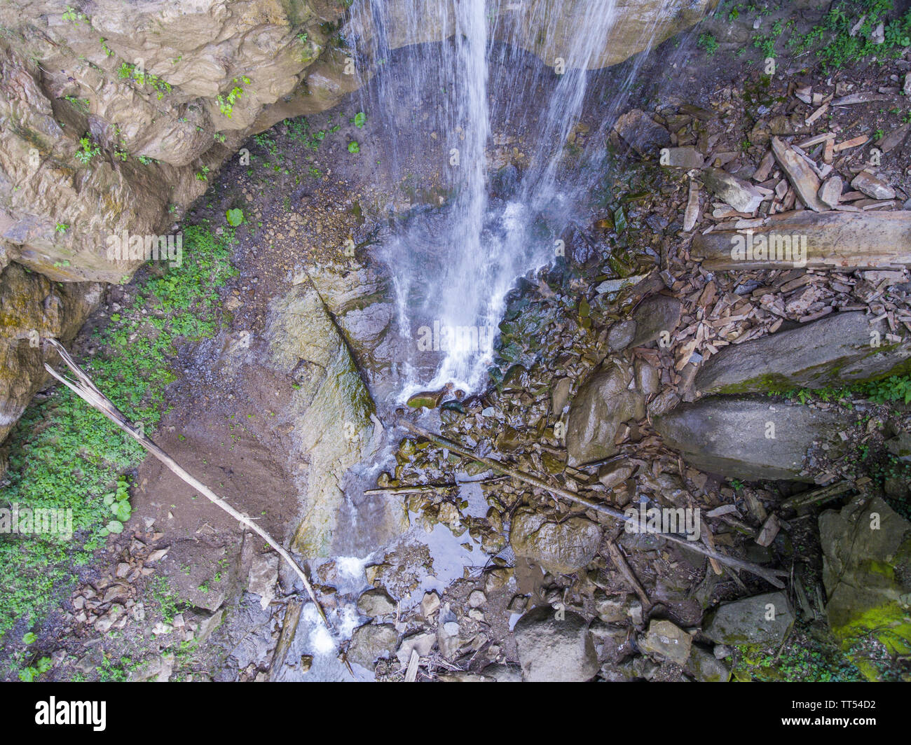 Aerial view beautiful waterfall among hi-res stock photography and ...