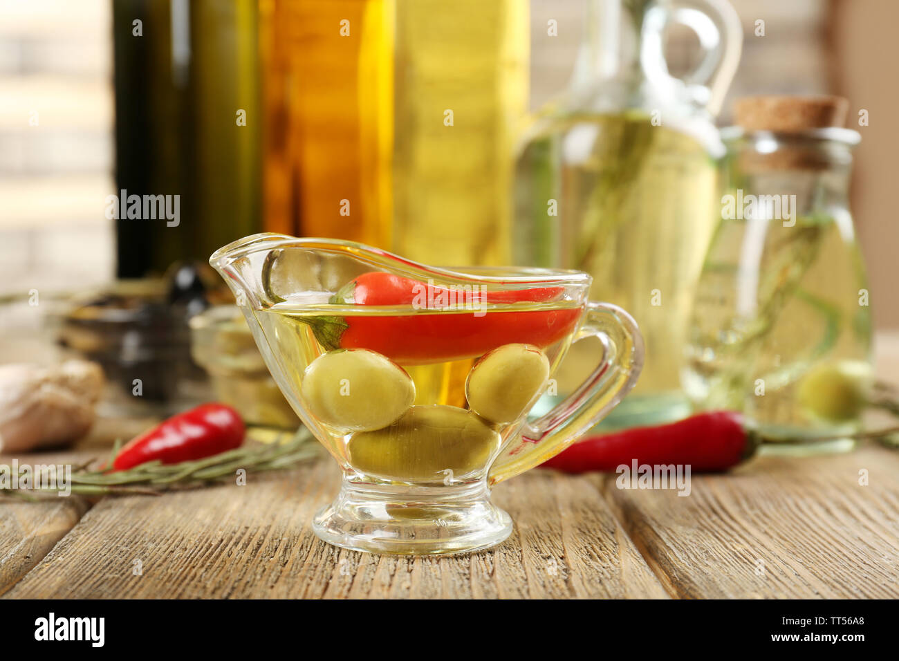 Different sorts of cooking oil, close-up Stock Photo - Alamy