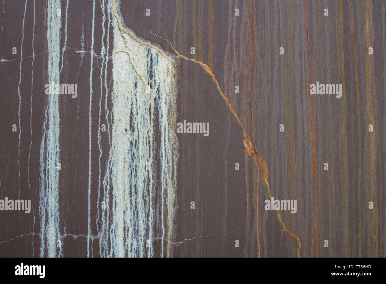 Rusted metal surface with red rust and white smudges Stock Photo - Alamy