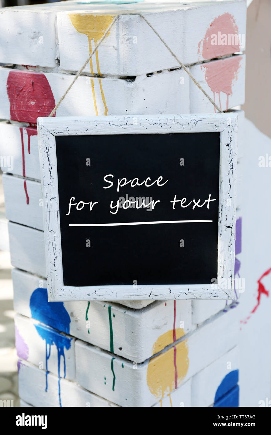 Signboard hanging on fence Stock Photo - Alamy