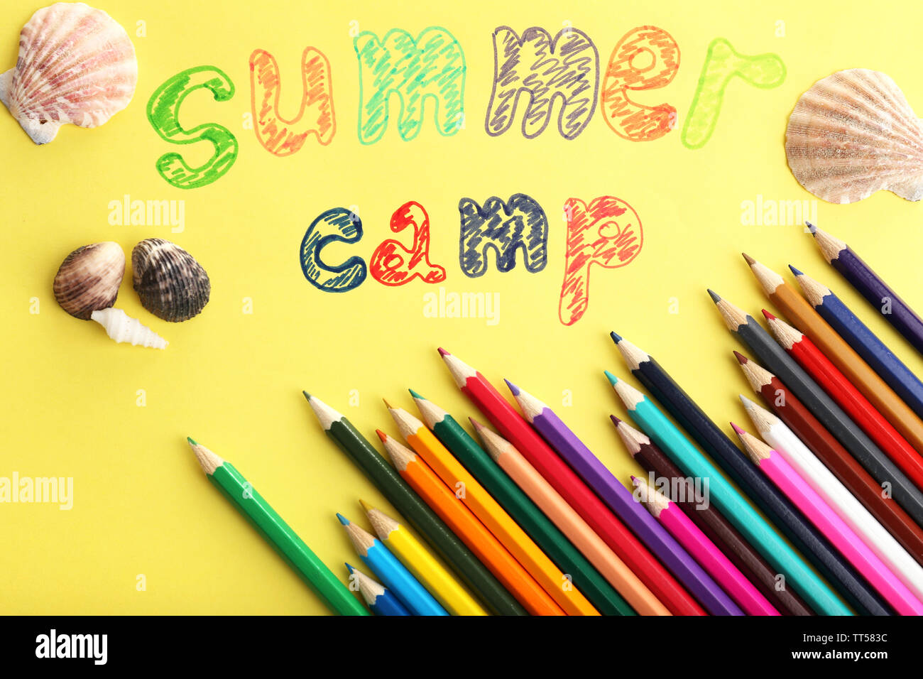 Summer Camp concept Stock Photo - Alamy