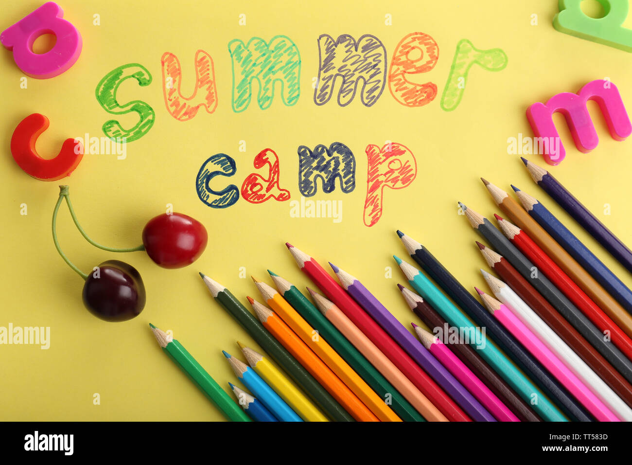 Summer Camp concept Stock Photo - Alamy