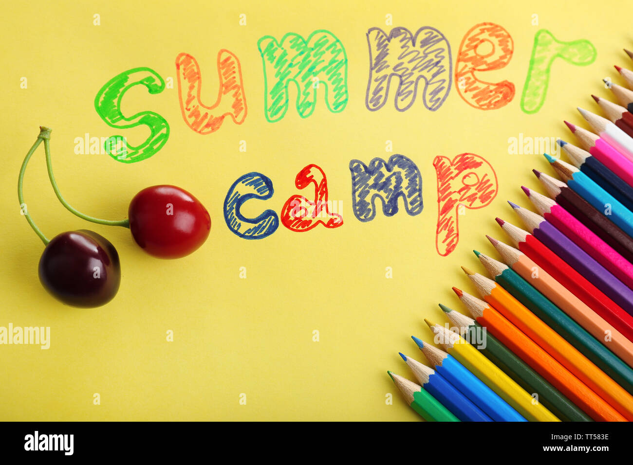 Summer Camp concept Stock Photo - Alamy