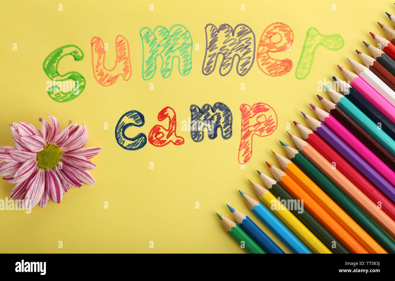Summer Camp concept Stock Photo - Alamy