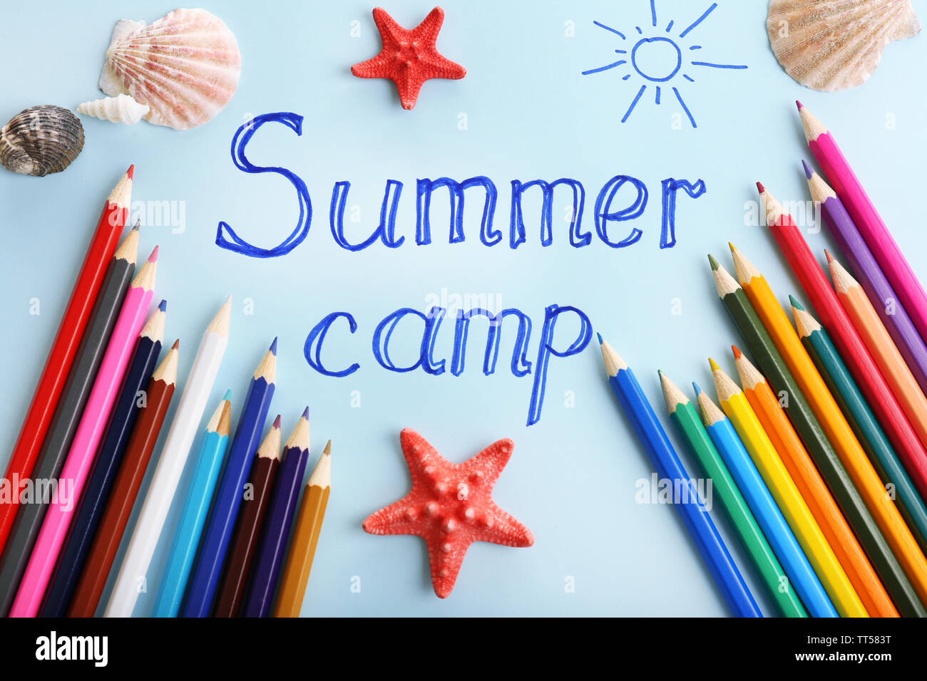 Summer Camp concept Stock Photo - Alamy
