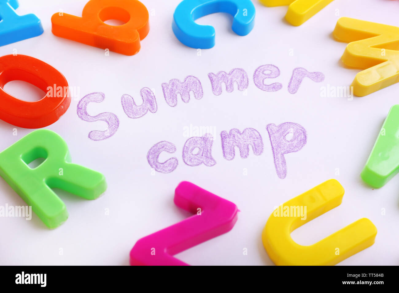 Summer Camp concept Stock Photo - Alamy