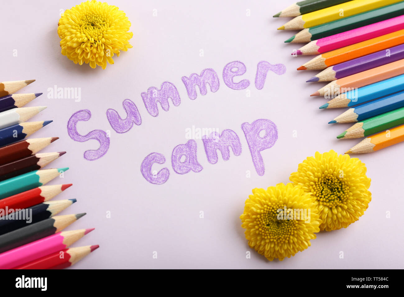 Summer Camp concept Stock Photo - Alamy