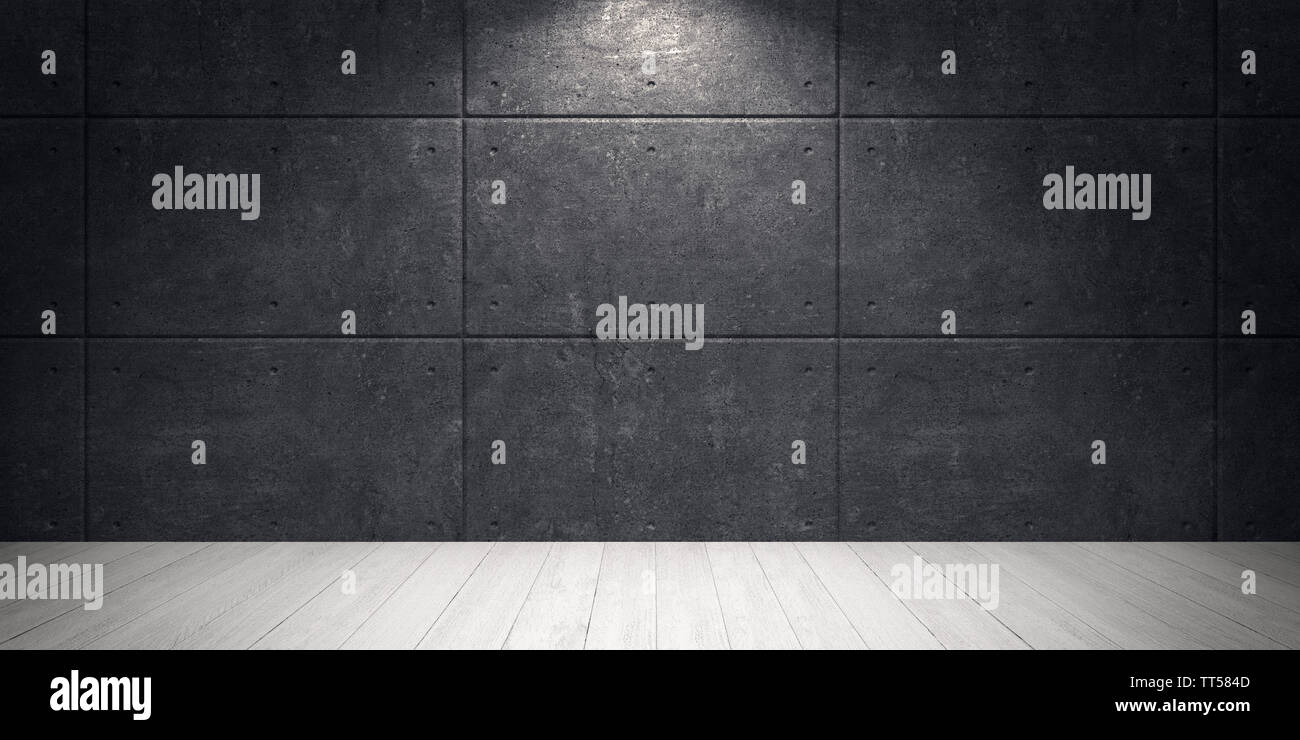 rustic emty room with stone wall - Illustration Stock Photo - Alamy