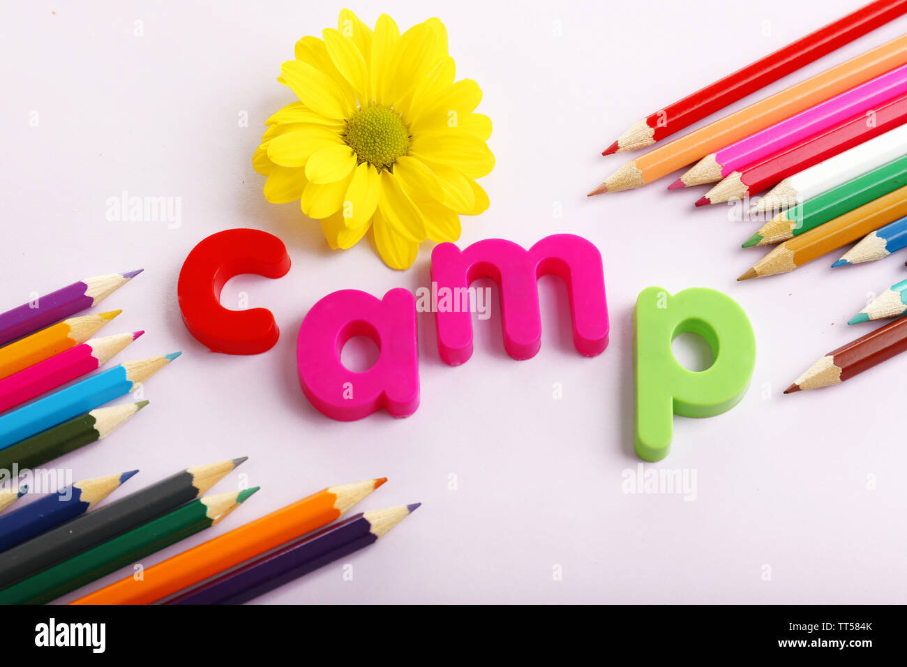 Summer Camp concept Stock Photo - Alamy