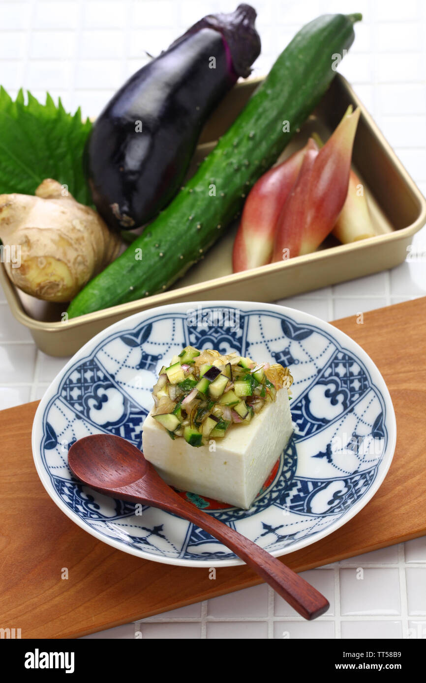 Japanese vegan cuisine, Dashi is Japanese chopped vegetable salad which ...